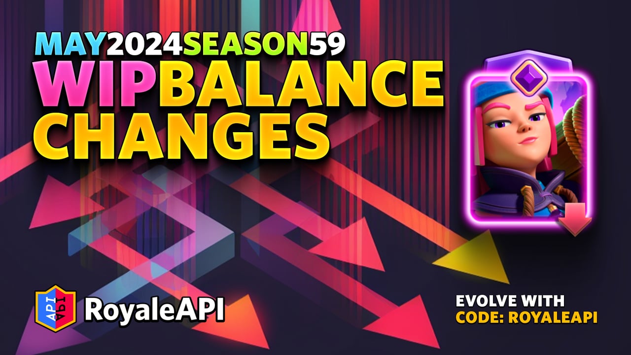 Work-in-progress Balance Changes for May 2024 (Season 59) - Clash Royale News Blog - RoyaleAPI