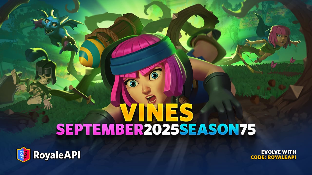 Vines - New Spell Card - September 2025 (Season 75) - Clash Royale News Blog - RoyaleAPI